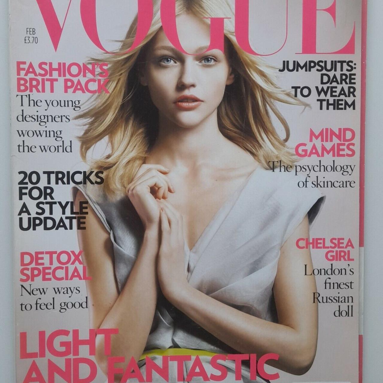 Vogue Pink and White Magazines | Depop