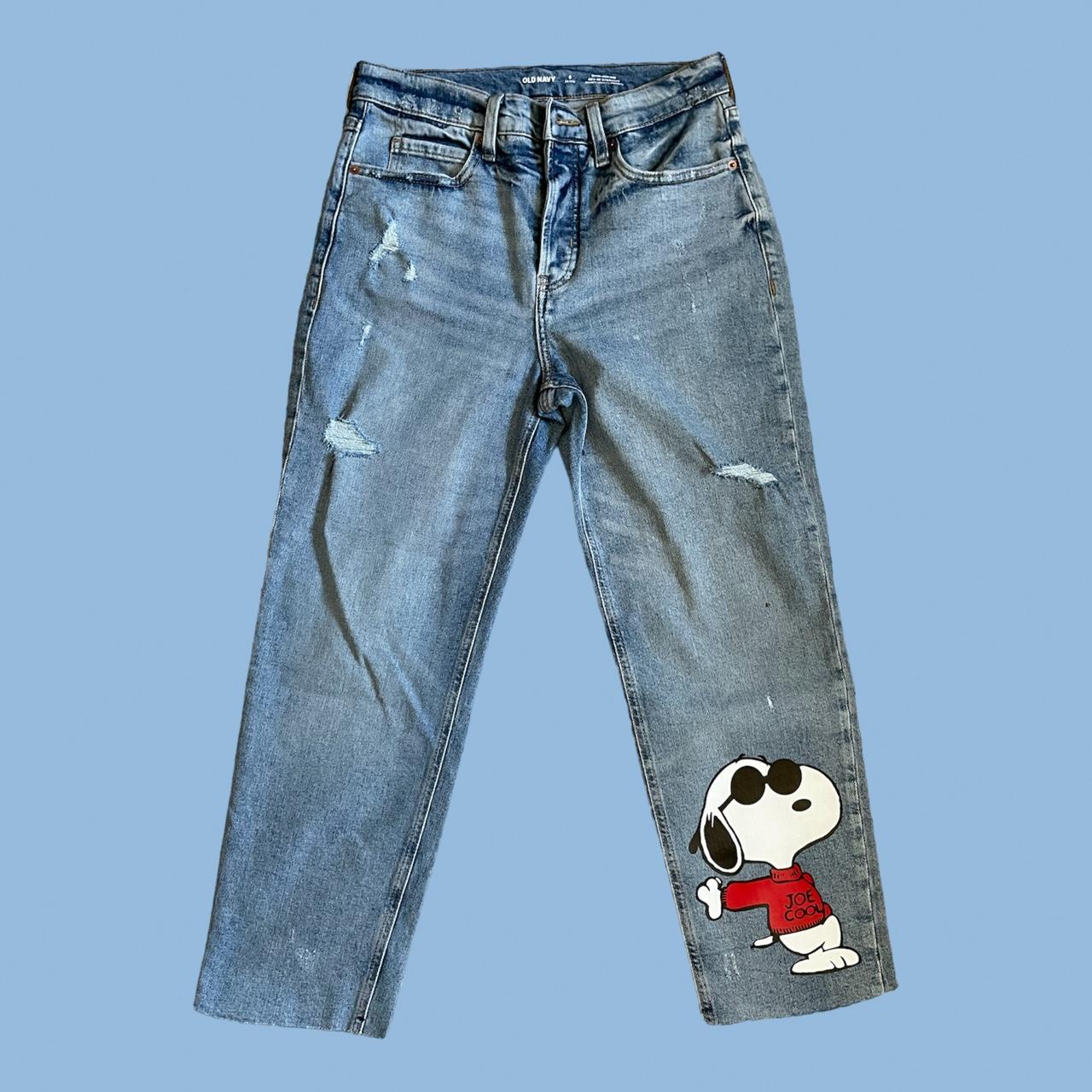 snoopy peanuts joe cool jeans brand new never... - Depop