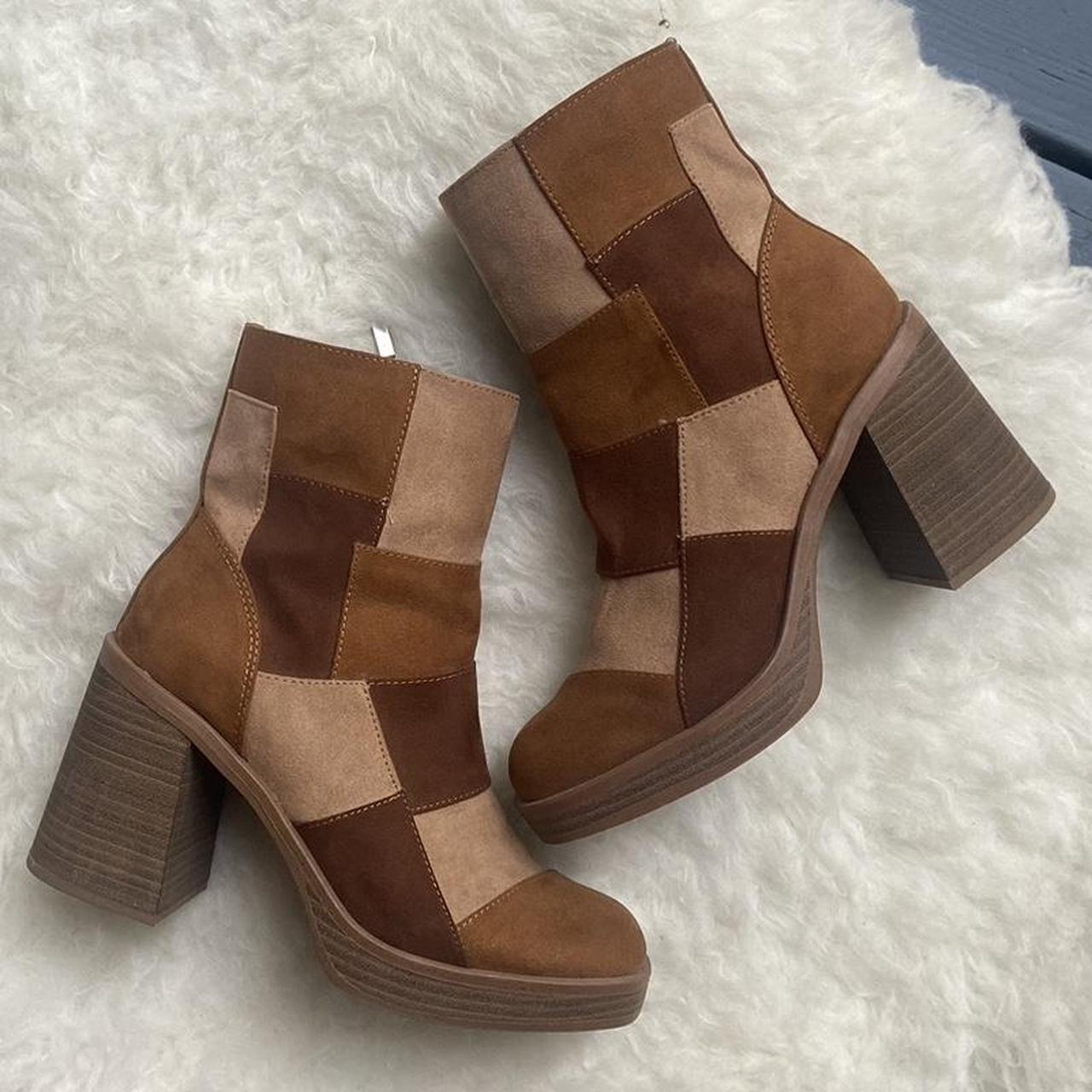 Universal Thread Patchwork Bratz Style Boots • size... - Depop