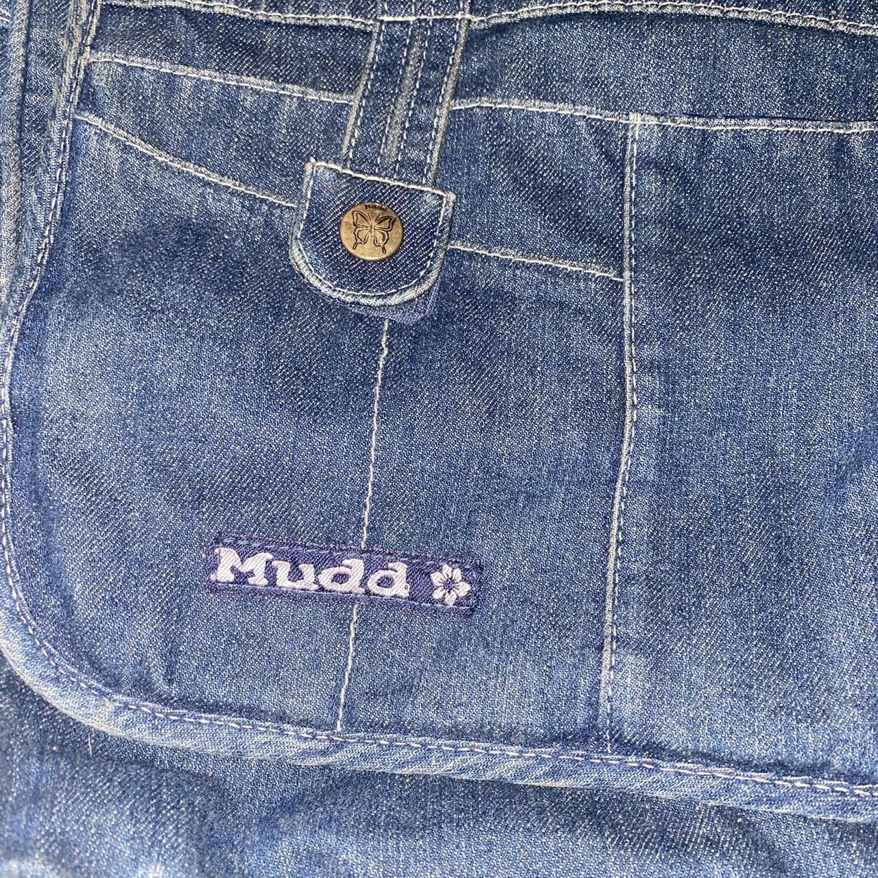 MUDD cargo denim messenger bag! super cute with... - Depop