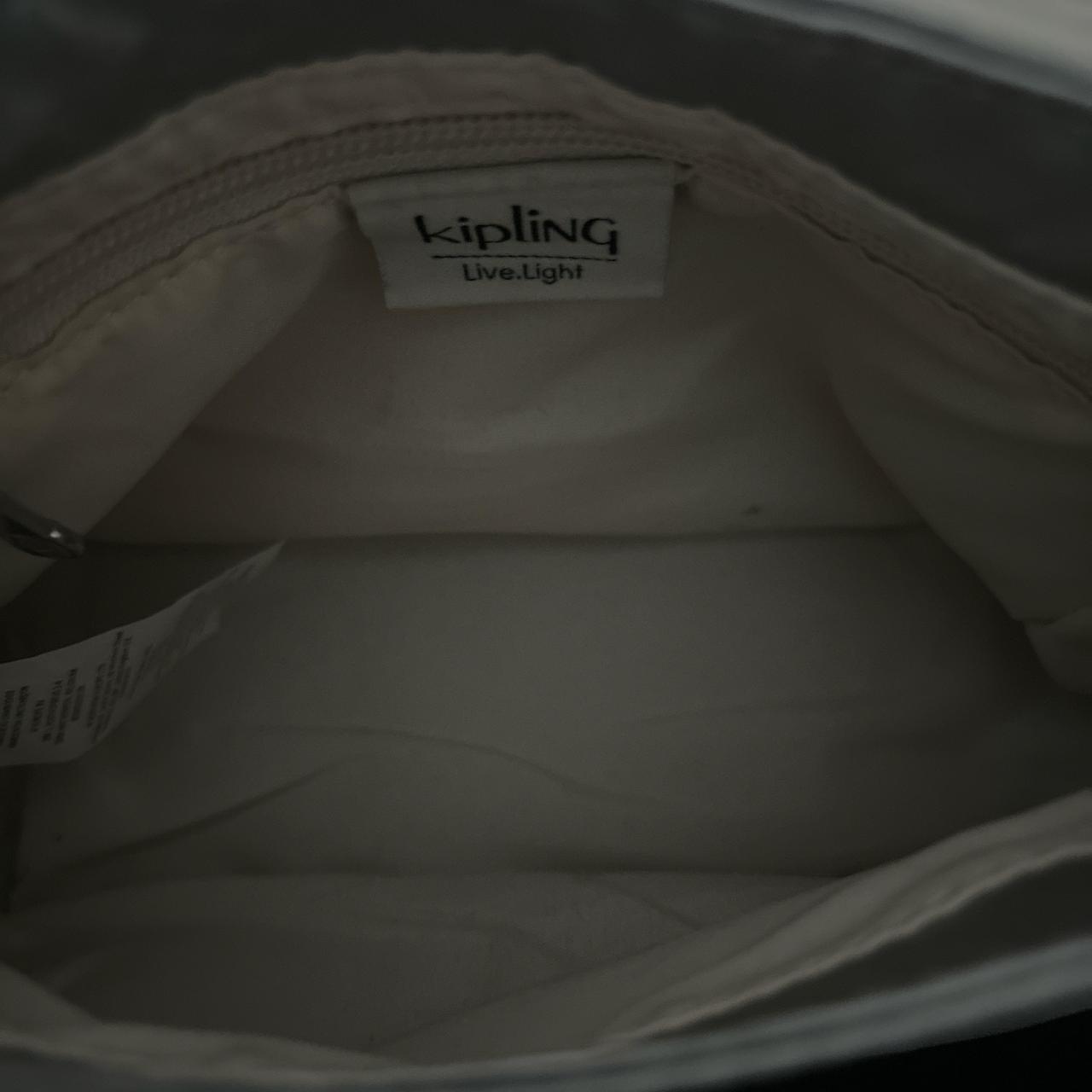 Metallic Silver Kipling Bag Mini purse with... - Depop