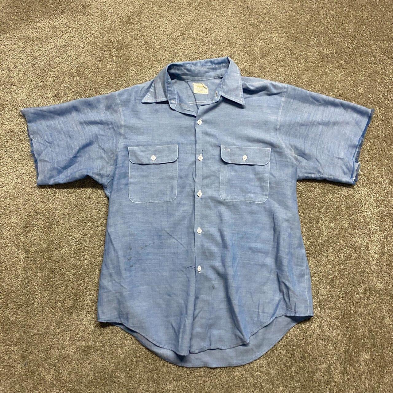 MAC Men's Blue T-shirt | Depop