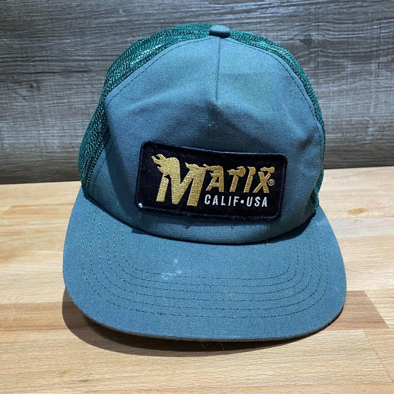 Matix Hat Cap Snap Back Green Yellow Skate Trucker... - Depop