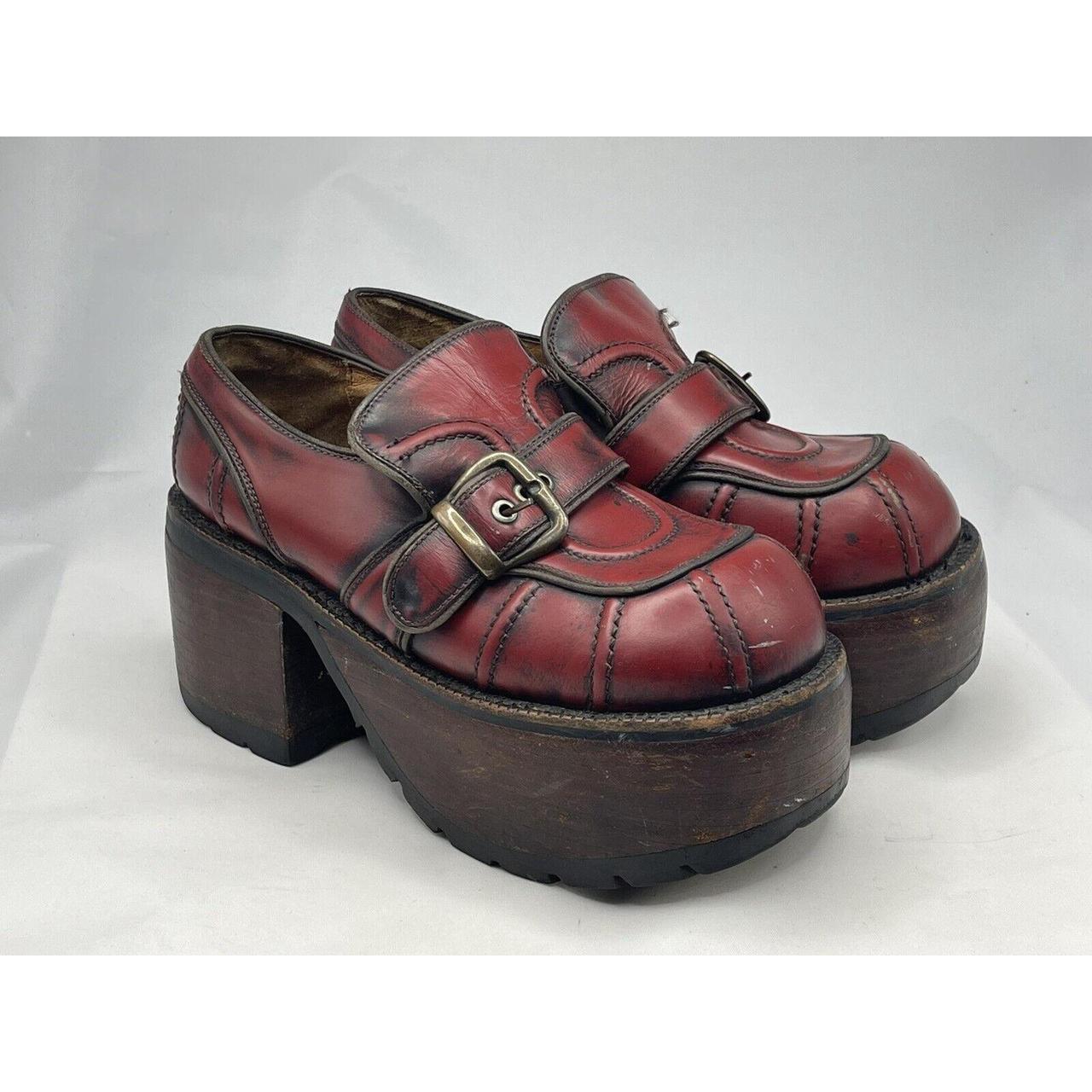 Rare Vintage Yosuke Wooden Platform Shoes Harajuku... - Depop