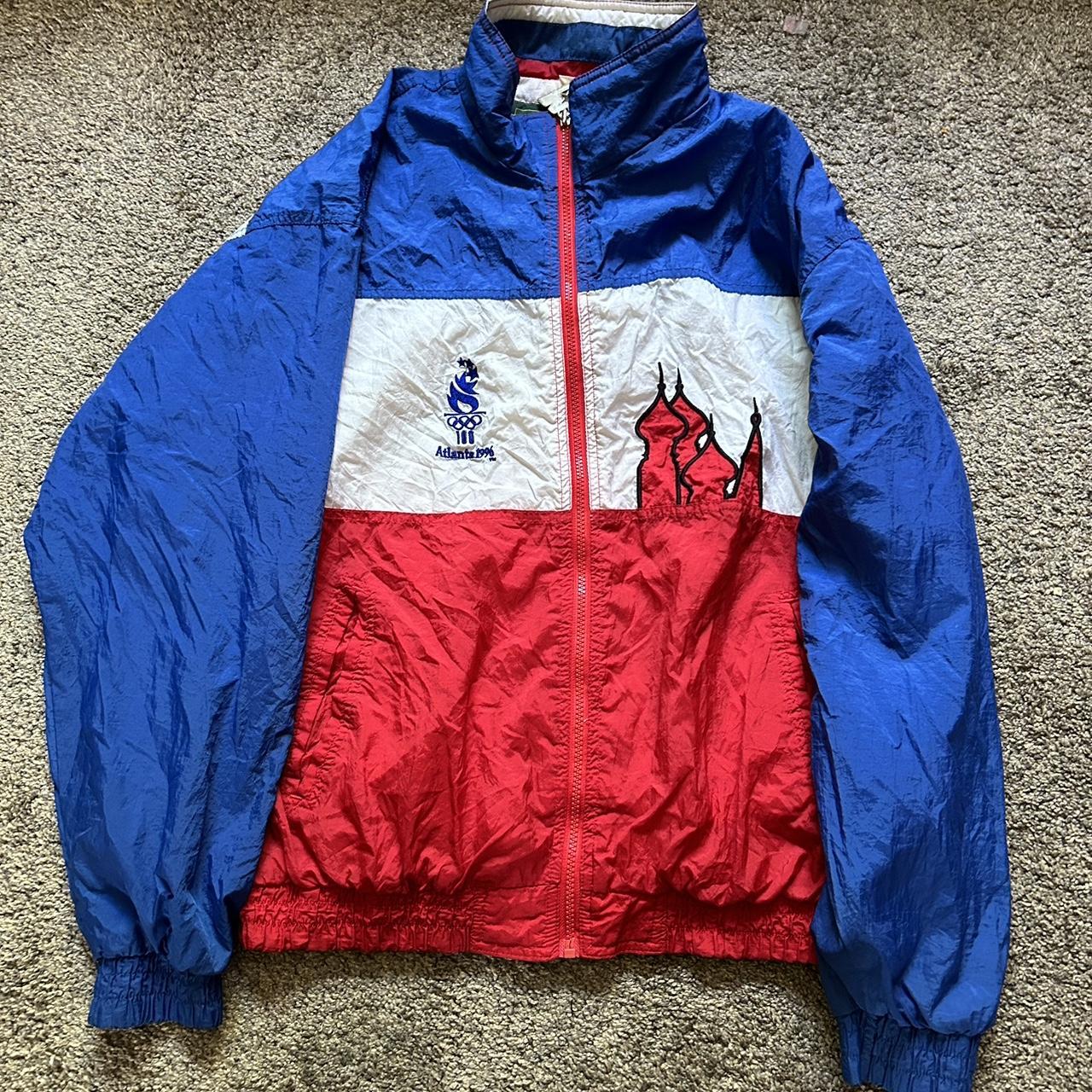 Vintage Starter Atlanta 1996 Windbreaker Jacket -... - Depop