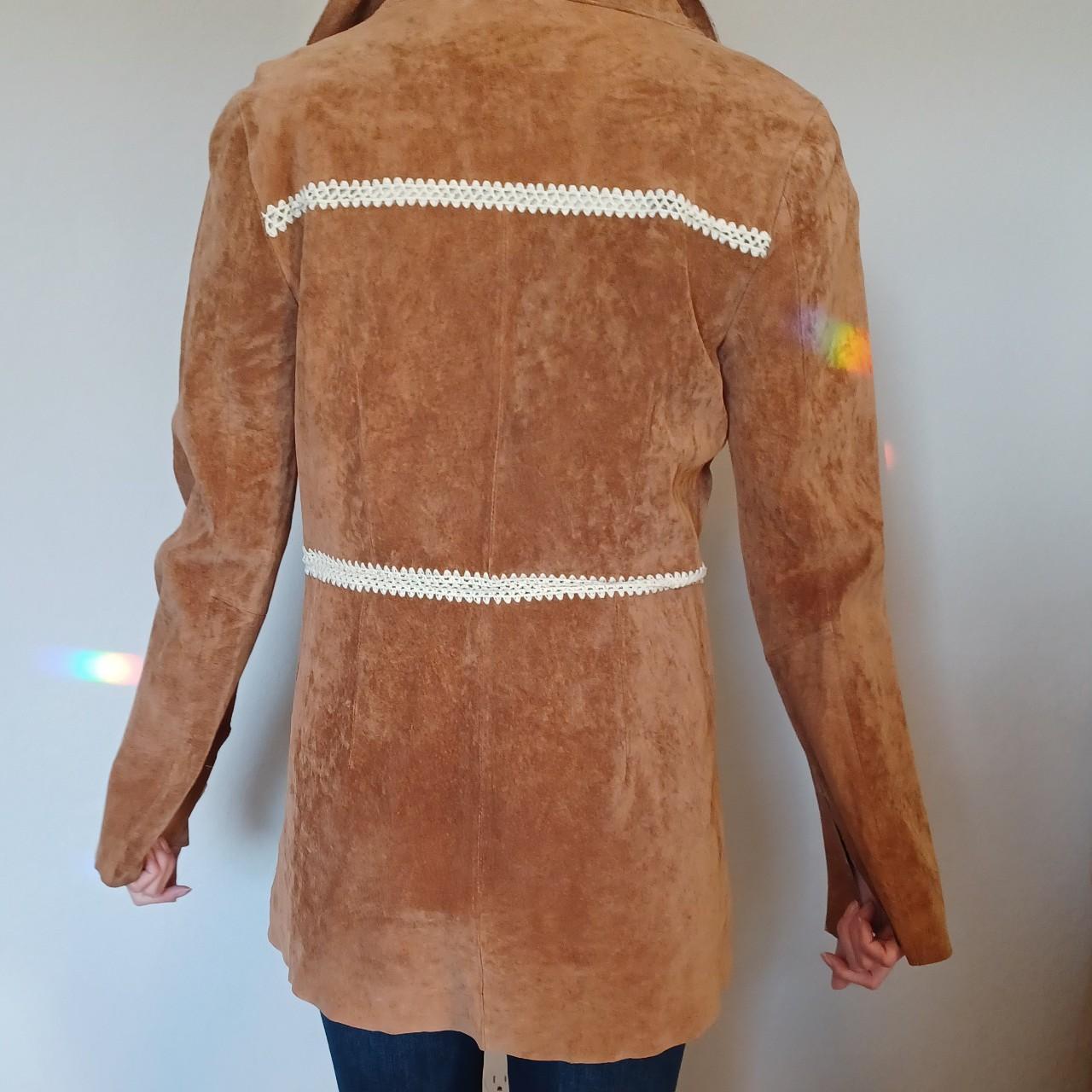 100% leather jacket in a beautiful rich camel color... | Depop