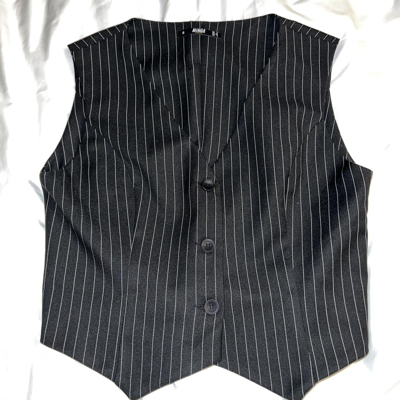 minga london pin striped vest!! only worn once!! NO... - Depop