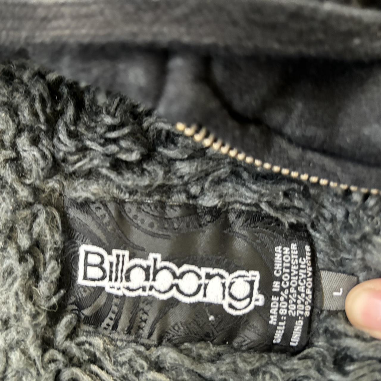 Vintage y2k Billabong Jacket Size L Sherpa inside... - Depop