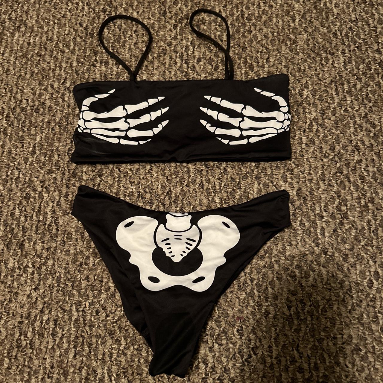 towers swimwear from dollskill , skeleton bikini no... - Depop