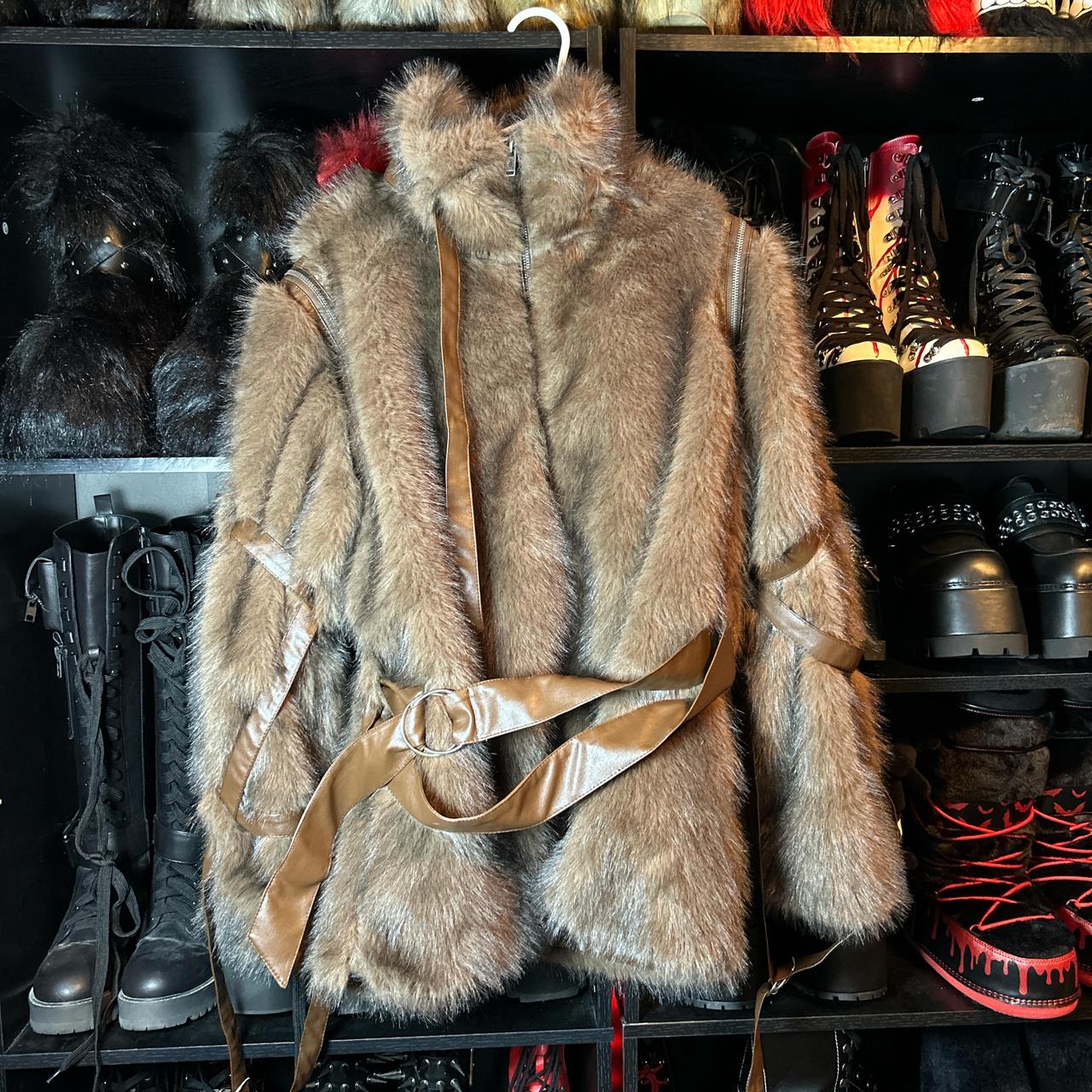 darkerwavs dollskill fur jacket, got this to wear... | Depop