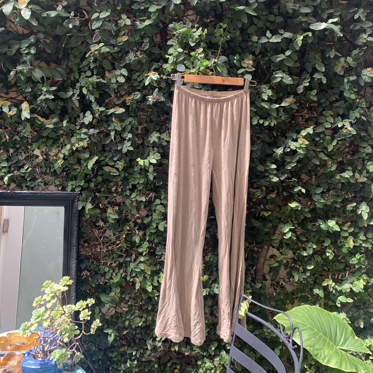 Hara the label flares in tan 🤎 Hara the label flares... | Depop