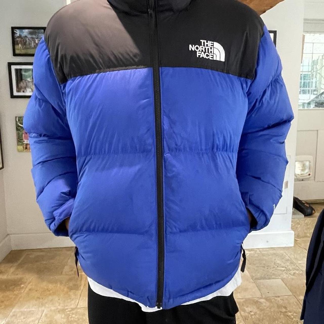 North Face blue Puffa Excellent condition Brought... - Depop