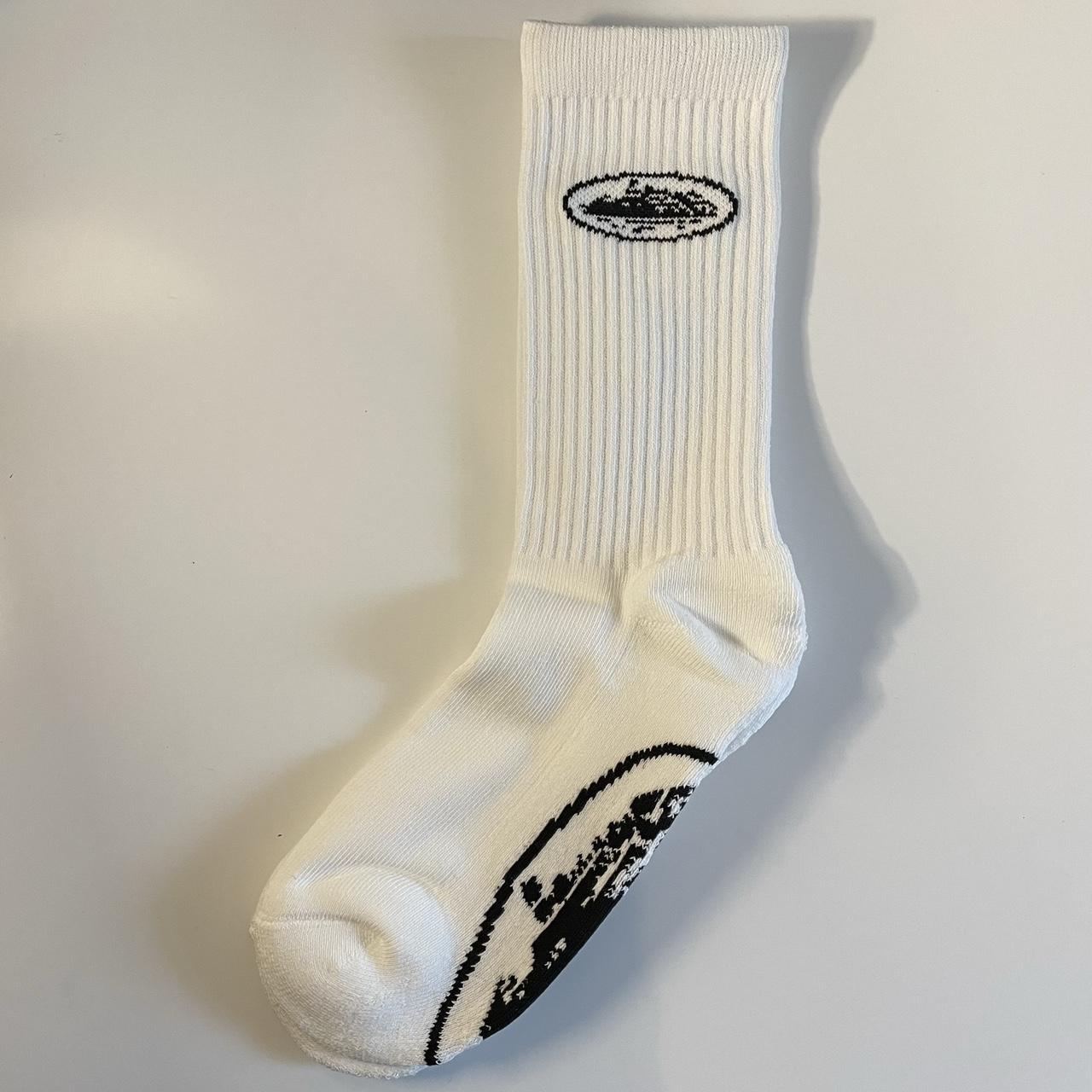 Corteiz (Corteiz Rules The World) Socks- White... - Depop