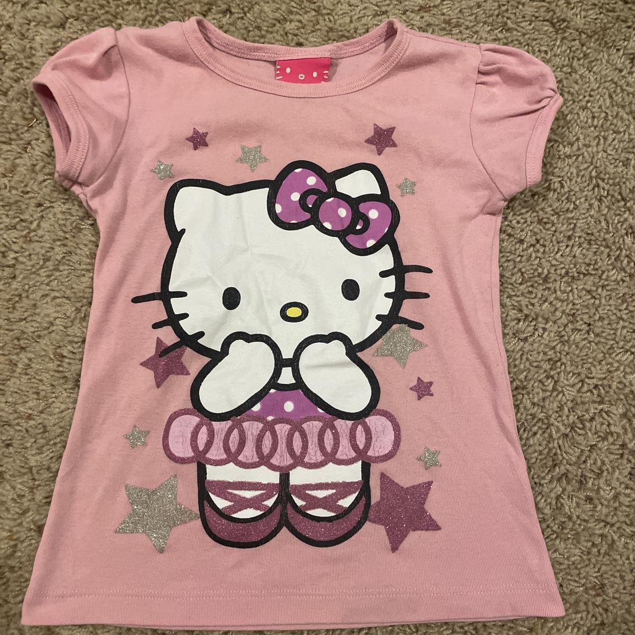 super cute ballerina hello kitty baby tee :) slight... - Depop