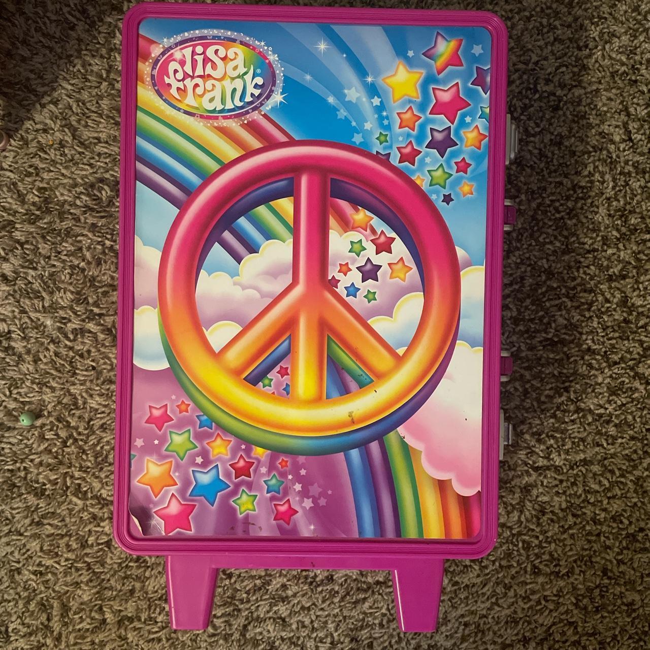 Lisa frank plastic suitcase - Depop