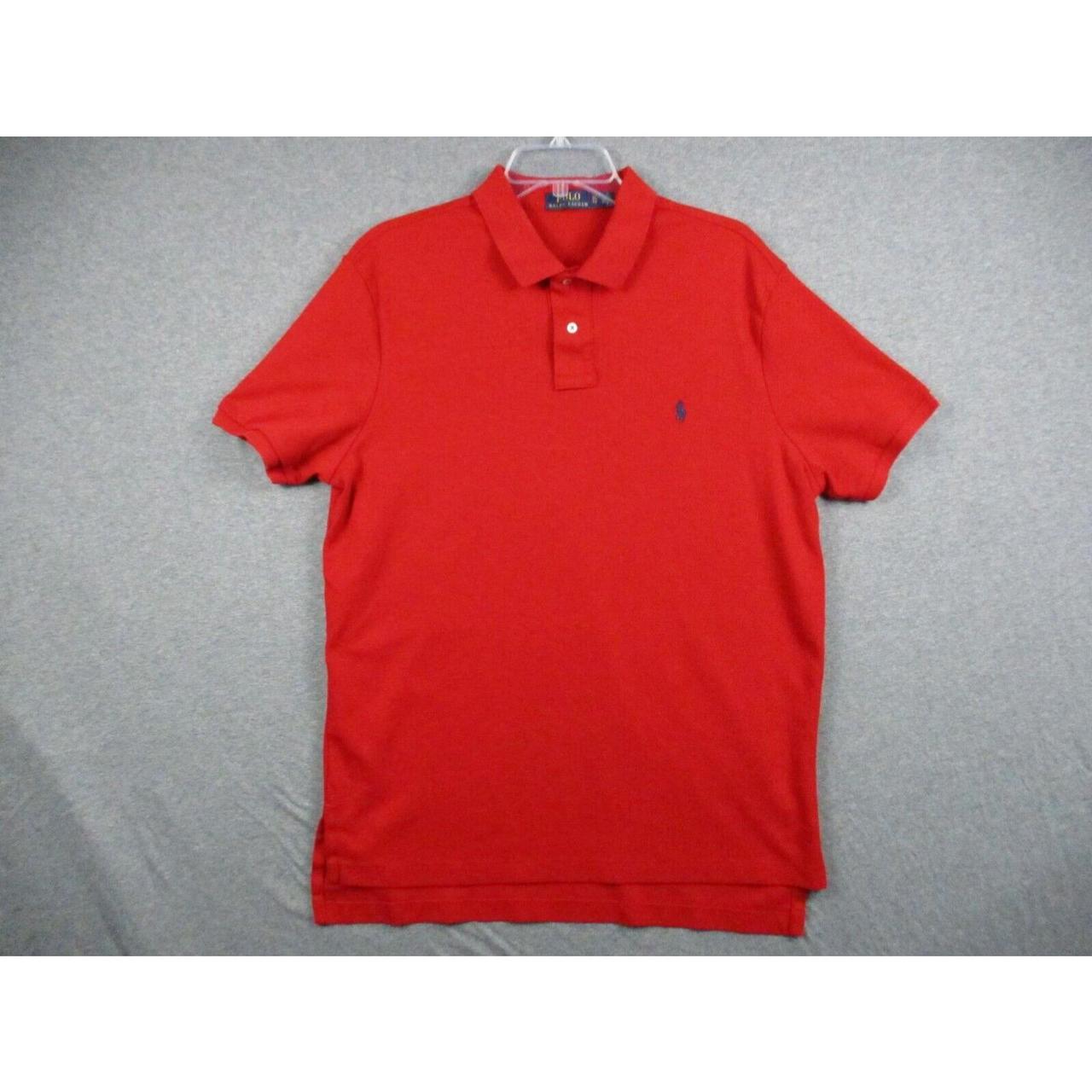 Polo Ralph Lauren Men's Blue and Red Polo-shirts | Depop