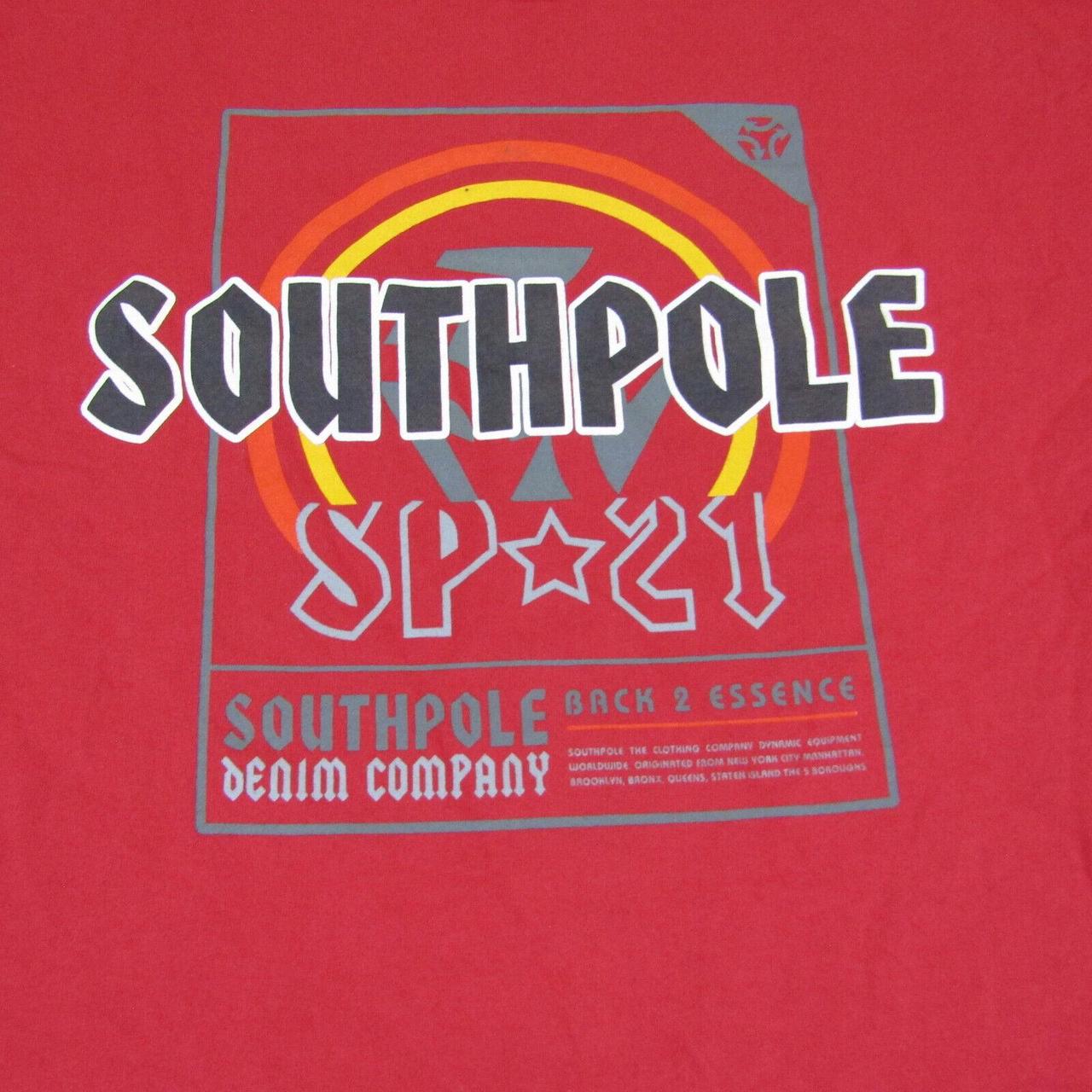 Vintage Southpole Shirt Mens Large Red SP21 Crewneck... - Depop