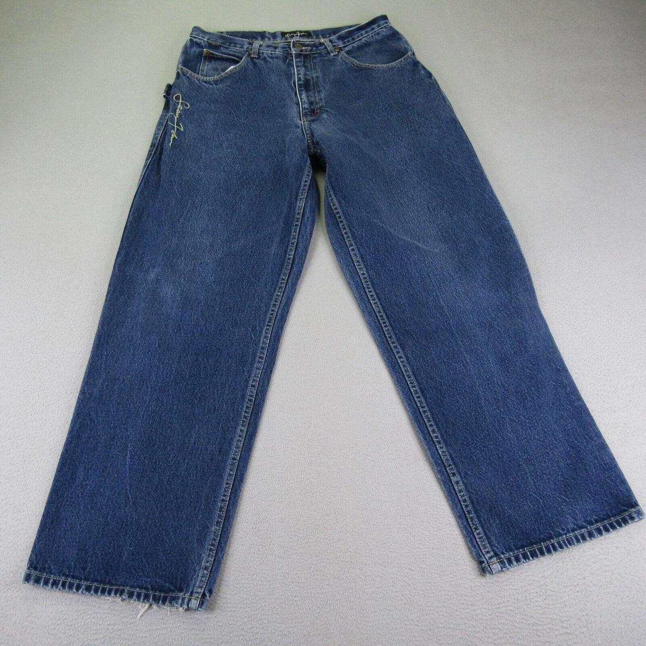 Vintage Sean John Jeans Mens 32x30 Blue Denim... - Depop