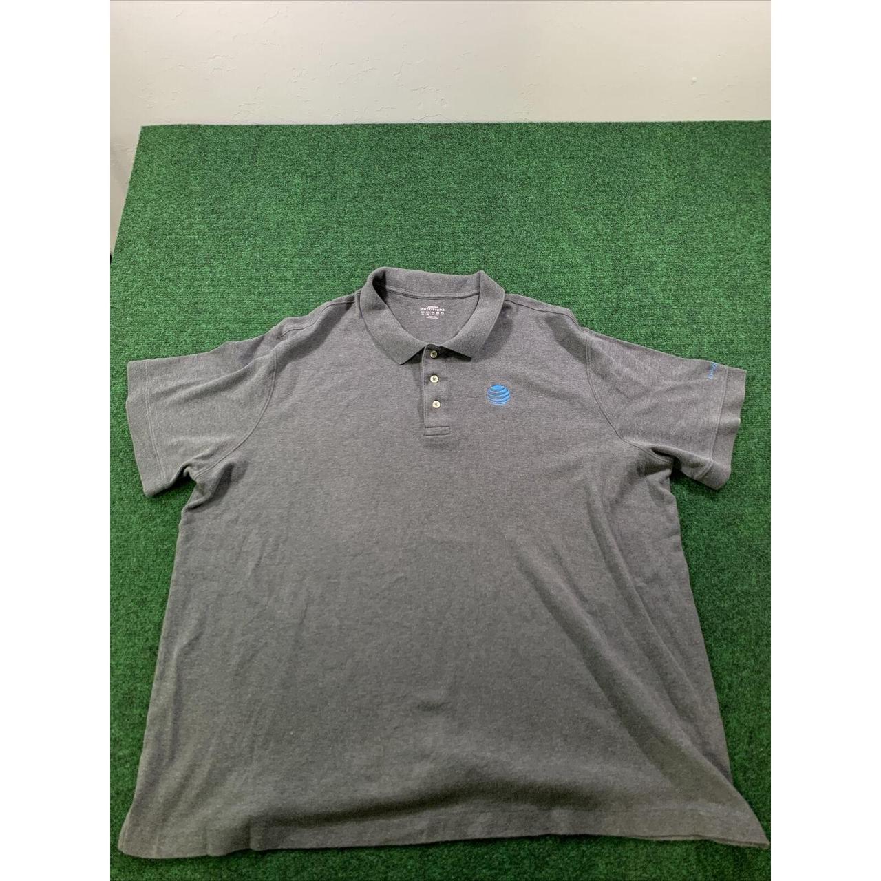 AT&T Employee Uniform Work Polo Shirt, Short Sleeve... - Depop