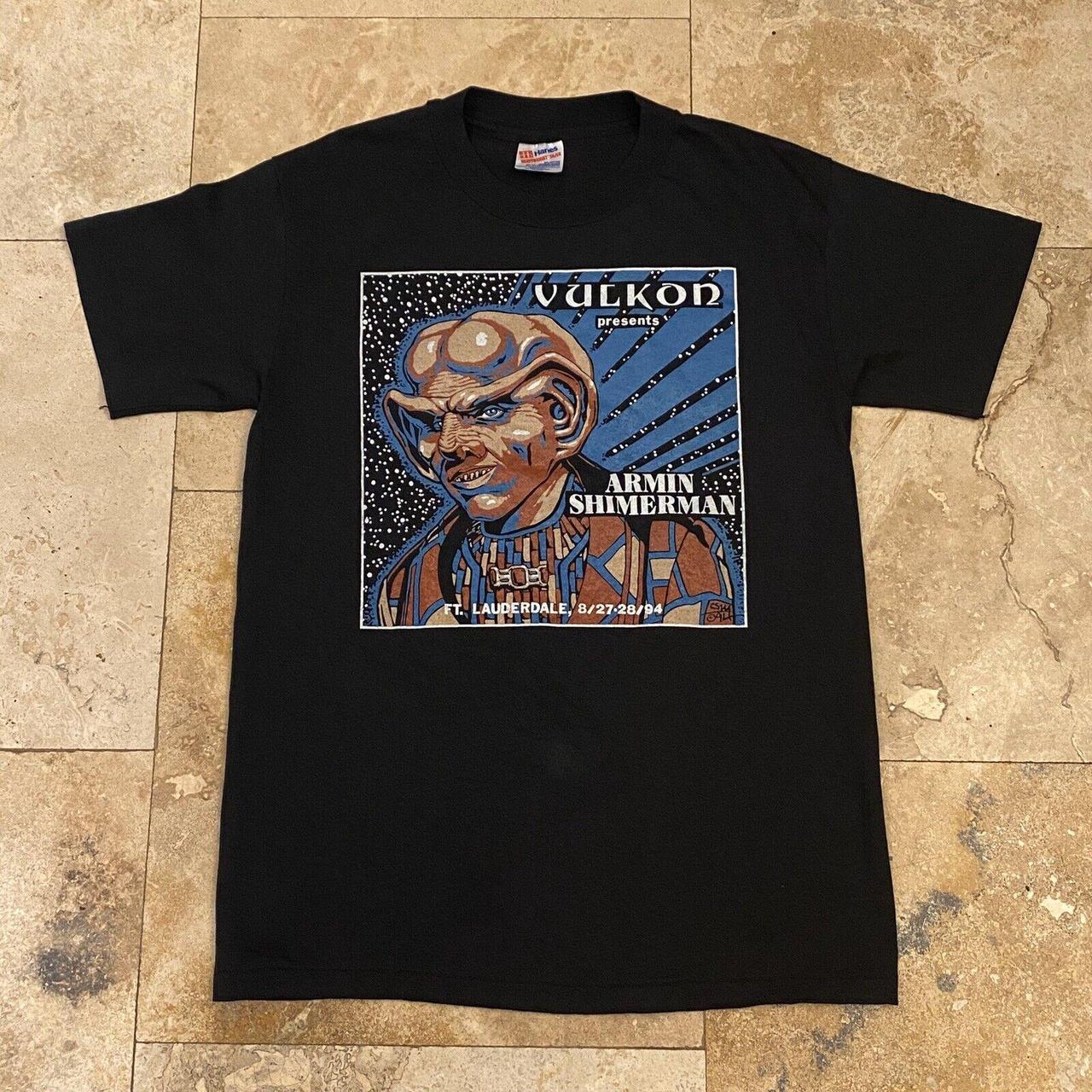 Vintage Armin Shimerman Star Trek Quark T-Shirt 90s... - Depop