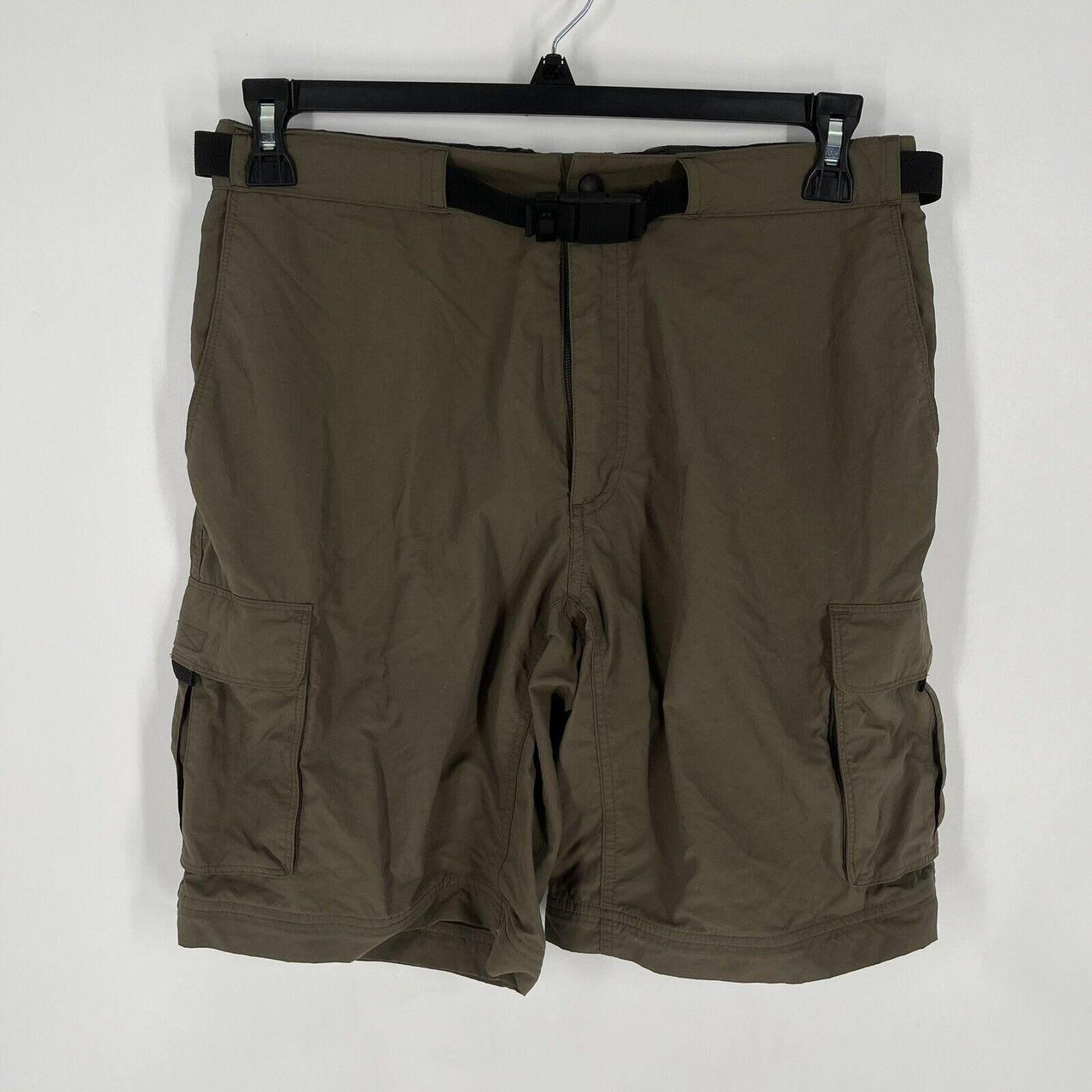 EMS Eastern Mountain Sports Mens Olive Green Cargo... - Depop