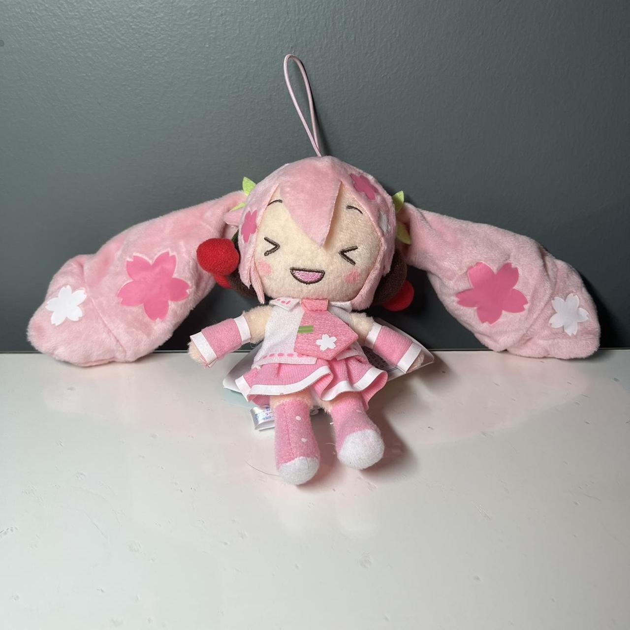 hatsune miku sakura mini plush! she’s in perfect... - Depop