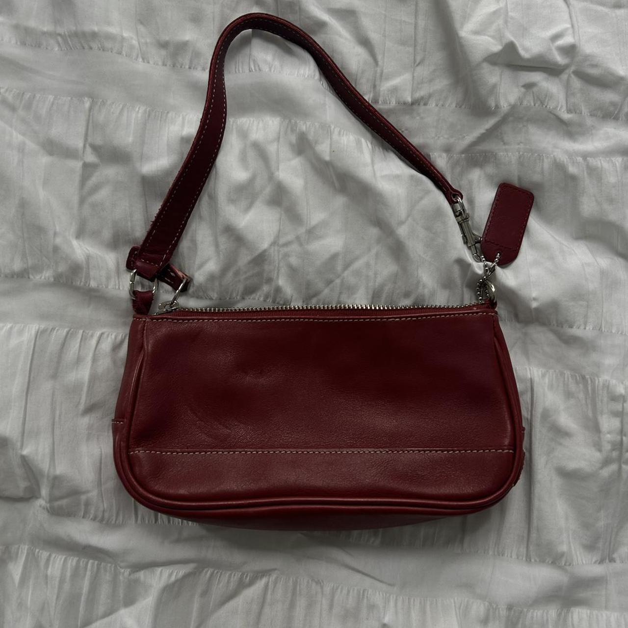 COACH VINTAGE MINI PURSE -its darker red/burgundy... - Depop