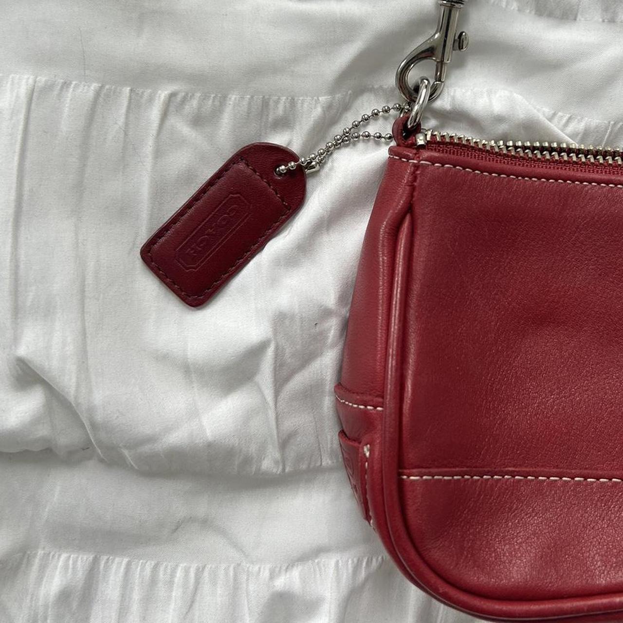 COACH VINTAGE MINI PURSE -its darker red/burgundy... - Depop