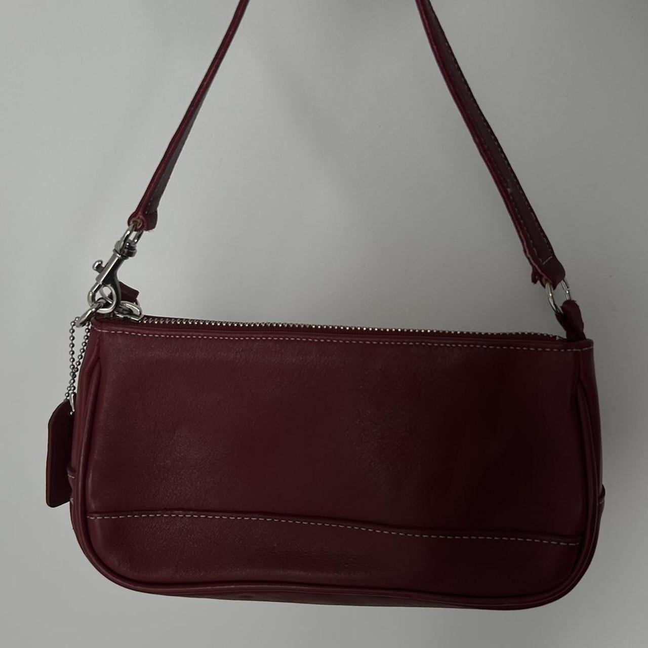 COACH VINTAGE MINI PURSE -its darker red/burgundy... - Depop