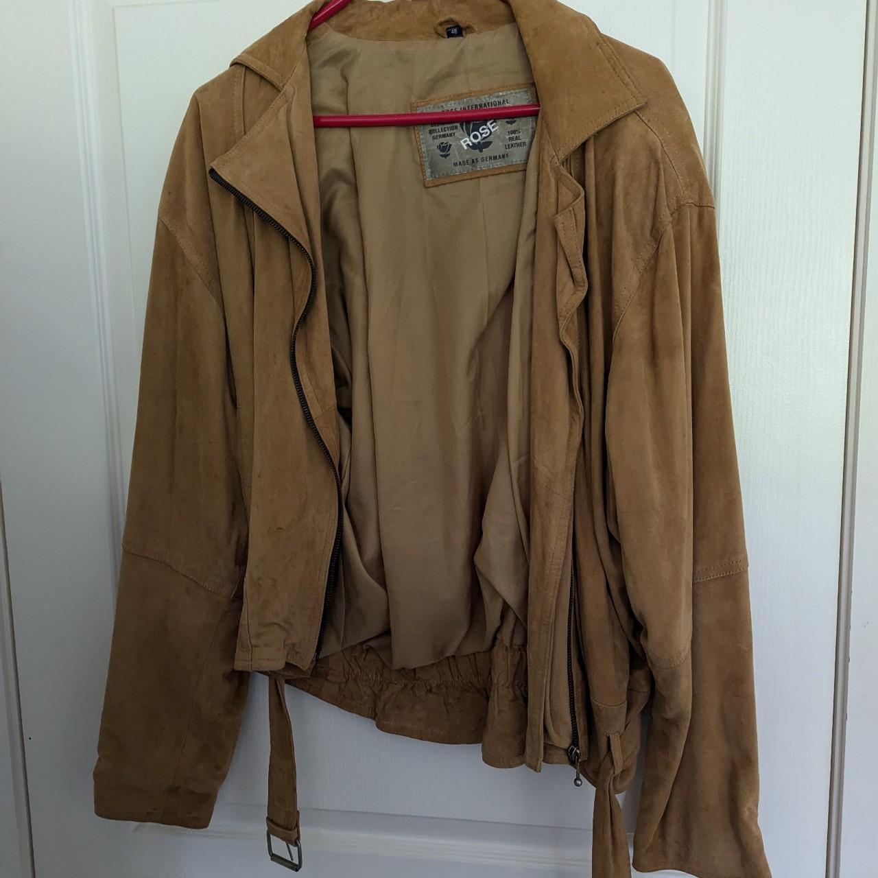 Vintage leather yellow jacket Gives a 70s rocker... - Depop