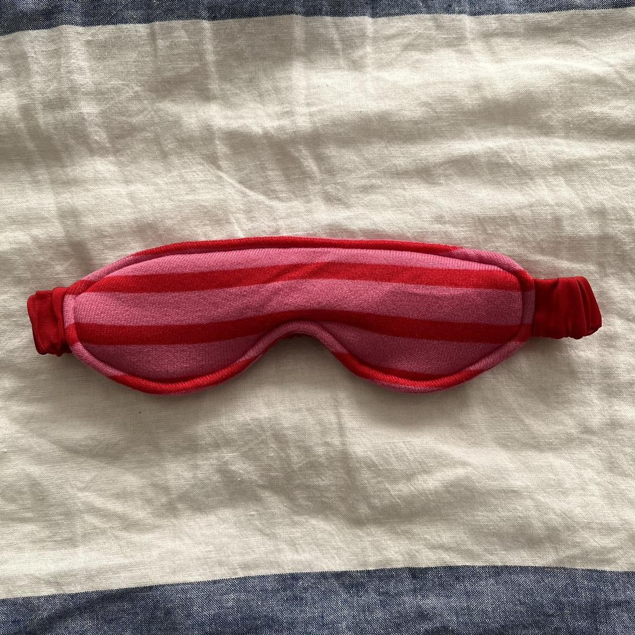pink & red eye mask - never used - Depop