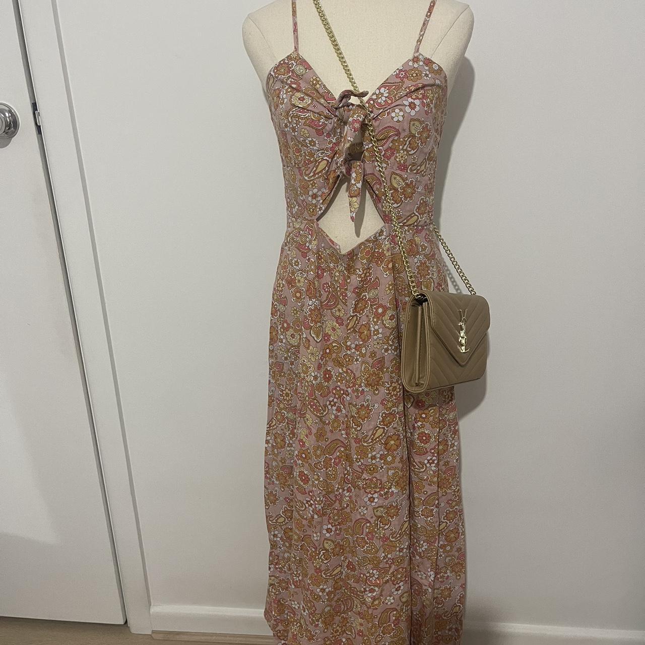 GHANDA SIZE M 10 12 PINK BOHO HIPPIE MAXI... | Depop