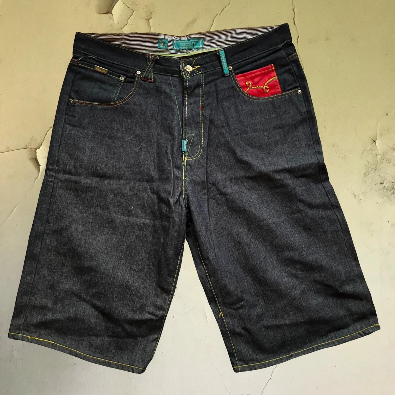 LRG “Roots People” DENIM SHORTS Sz. 40 Condition:... - Depop