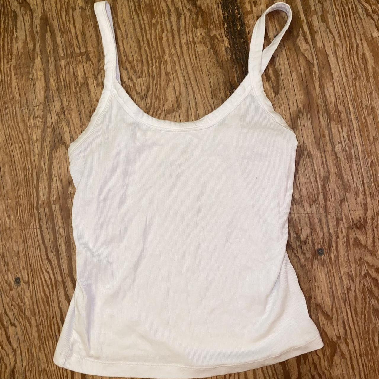 Wild Fable Women's White Vest | Depop