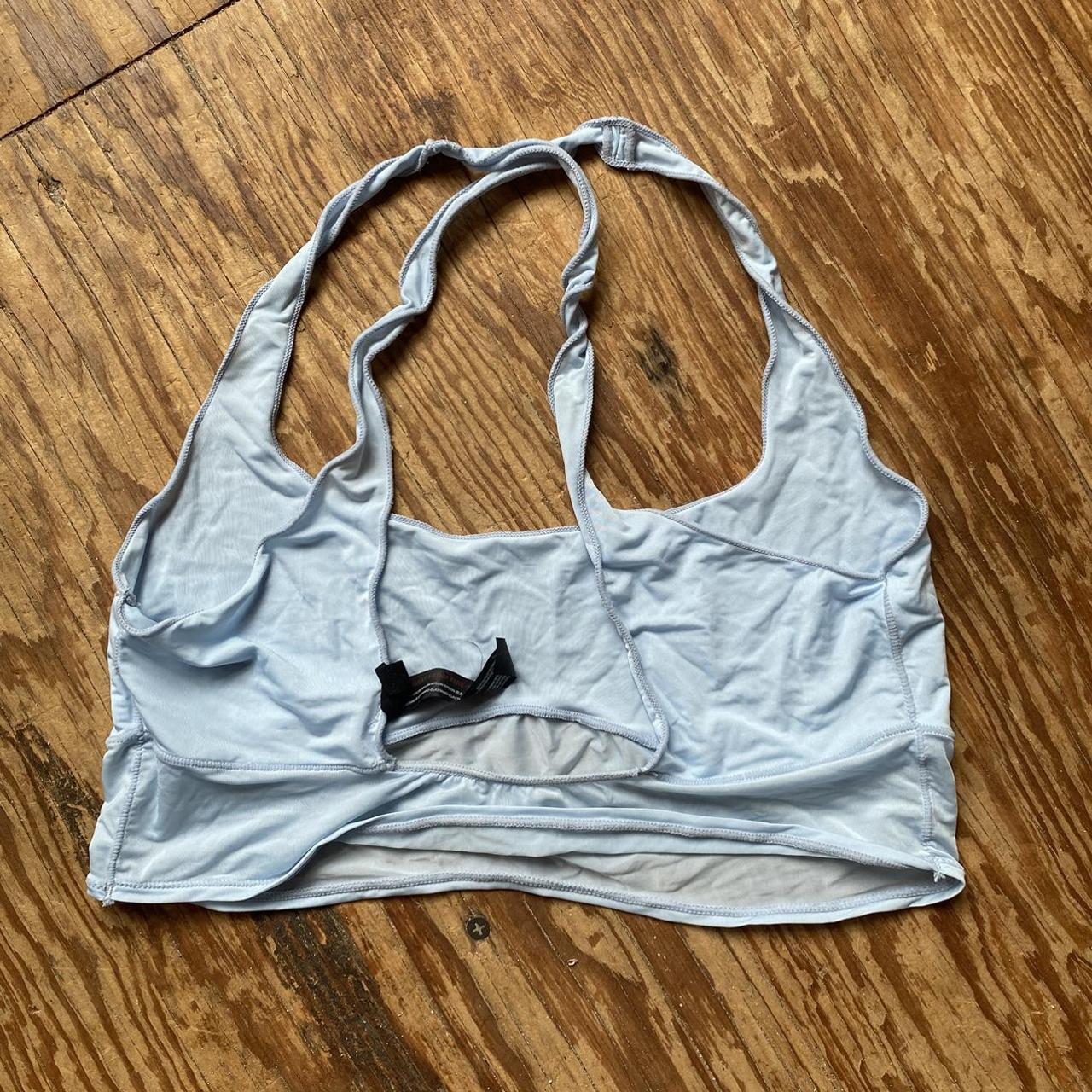 Urban Outfitters Women's Blue Bra | Depop