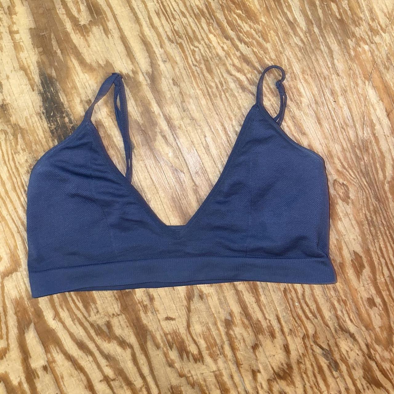 colsie (lounge target brand) blue bra size small,... - Depop