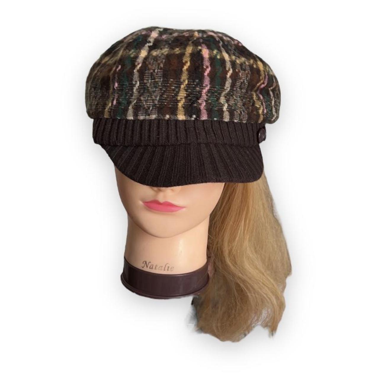 Early 2000s plaid news boys hat!! So stylish and the... - Depop