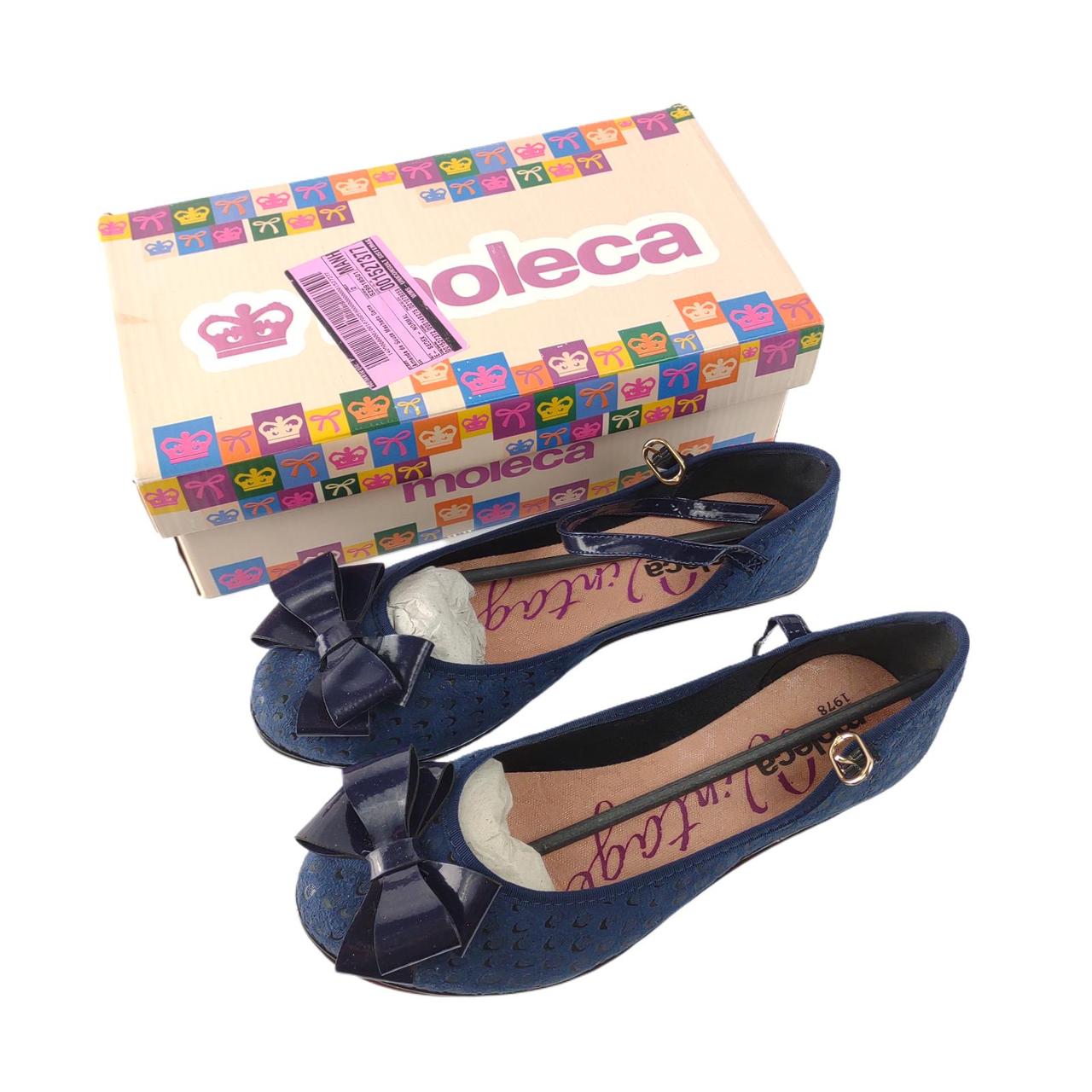 This pair of Brazilian Moleca shoes feature a blue... - Depop