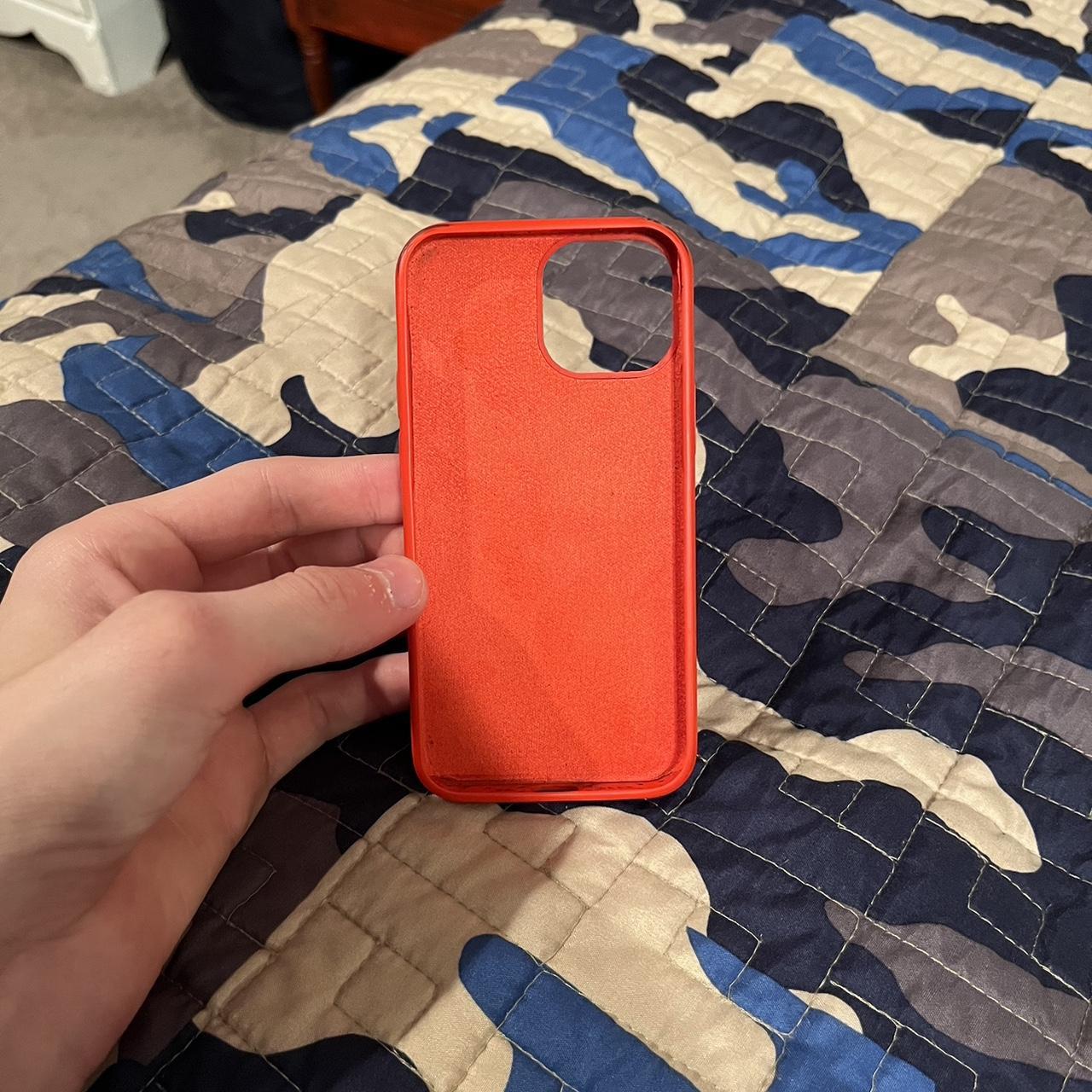 red supreme IPhone 13 mini phone case slight fading... - Depop