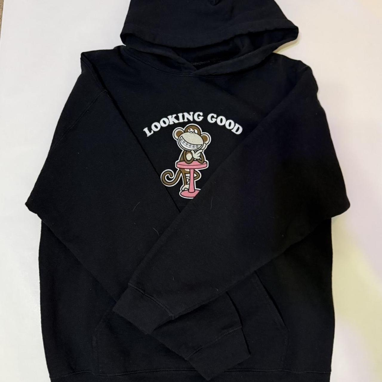 Black and pink bobby jack hoodie!! loved but I... | Depop