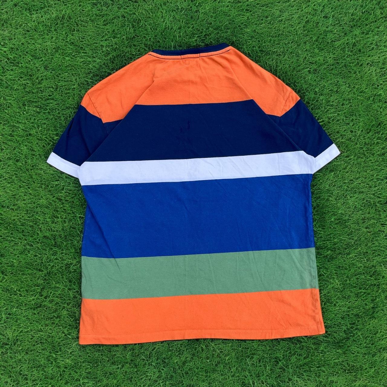 kidcore indie preppy retro colorblock stripes... | Depop