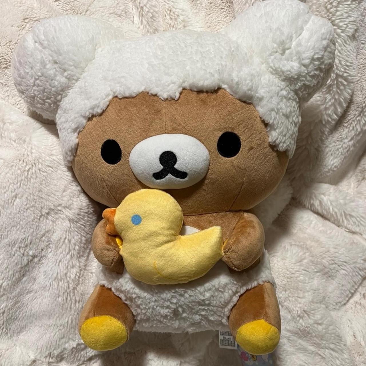 Rilakkuma Bathtime holding duck Plush he’s... - Depop