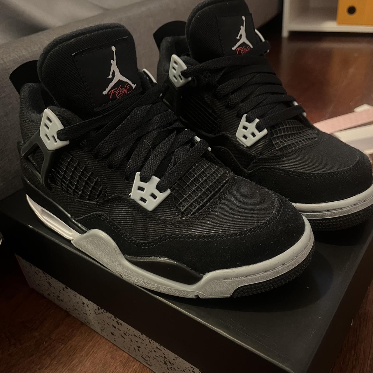 Black canvas 4s GS size 4.5 Open to offers (no... - Depop