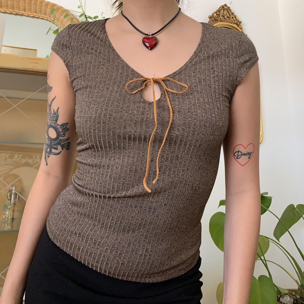 Y2K boho top 🌻 made by: Charlotte Russe. Marked a... - Depop