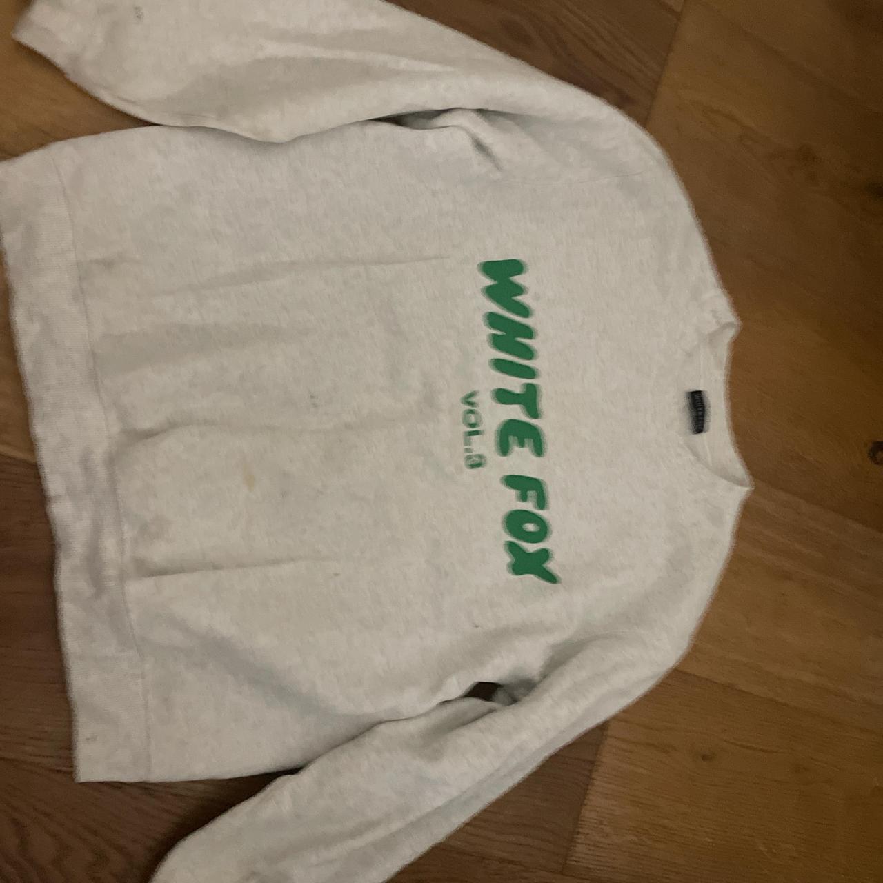 White Fox jumper - size small/medium one or two... | Depop