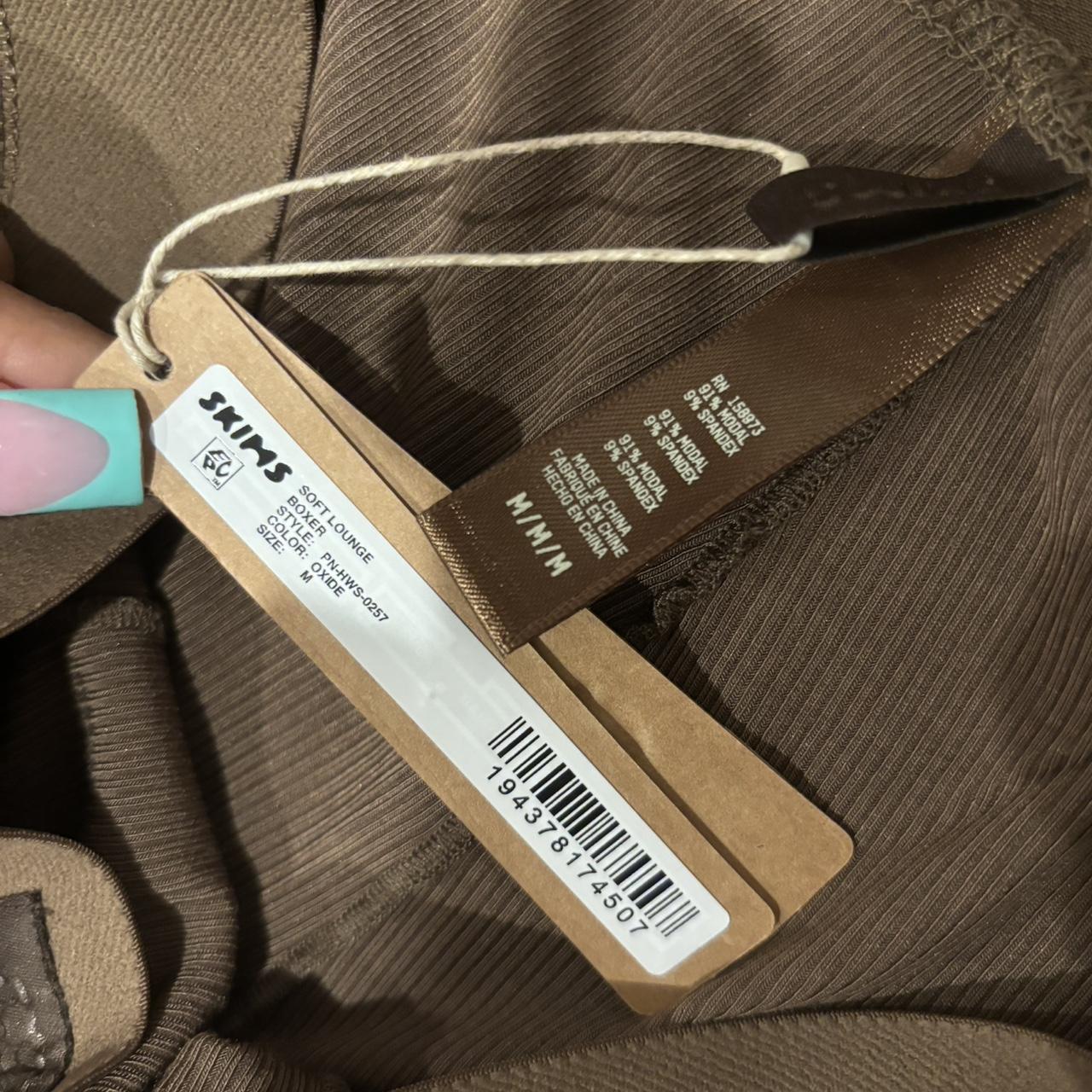 skims oxide boxer shorts , has eyelash glue? came w... - Depop