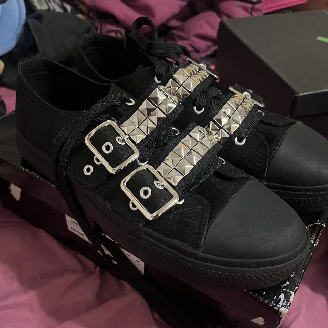 DEMONIA brand studded sneakers. Never been worn new... - Depop