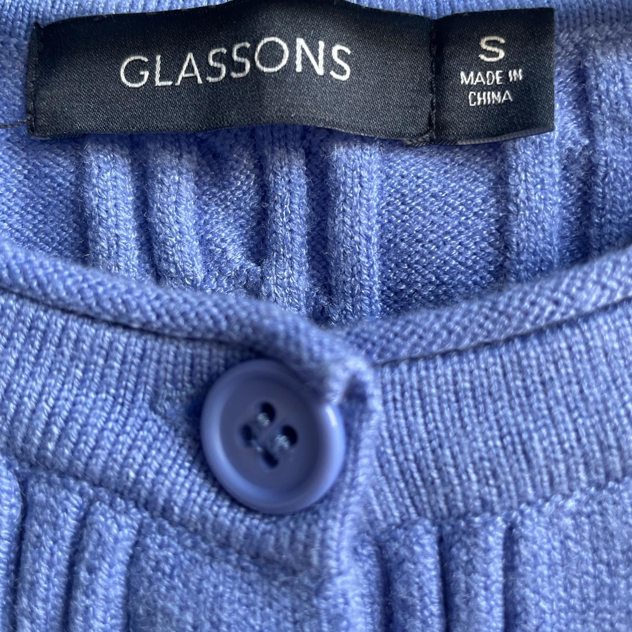 Glassons Blue Cable Knit Cardigan and Mini Skirt. In... - Depop