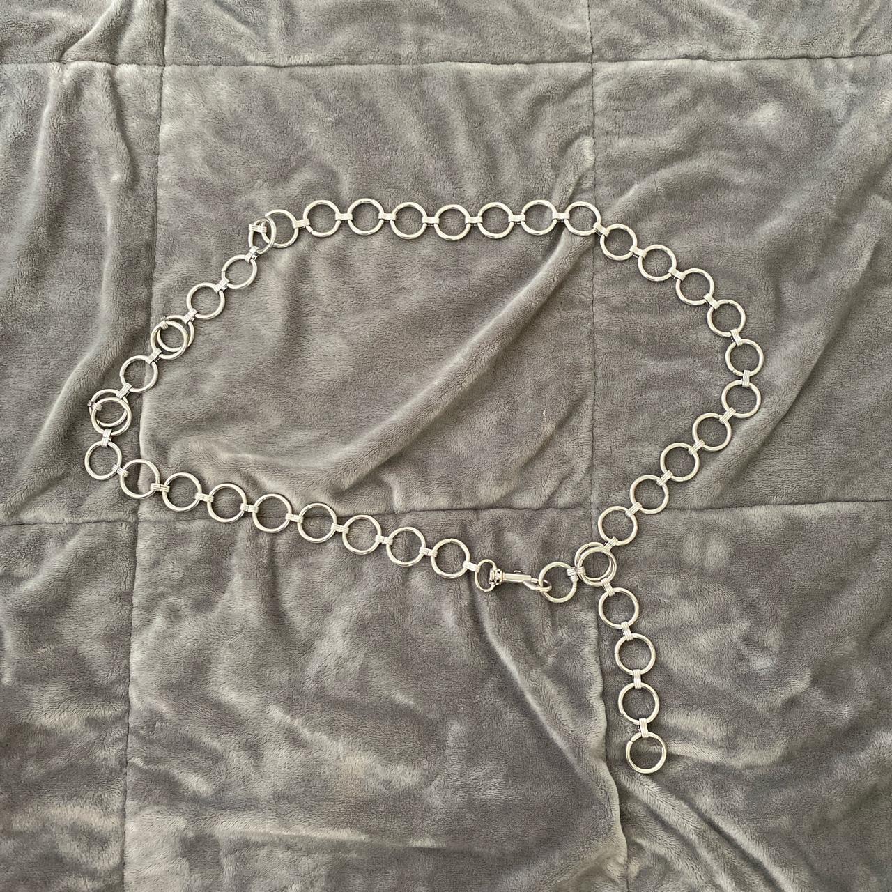 vintage o ring belt best fits 24”-32” waist metal... - Depop