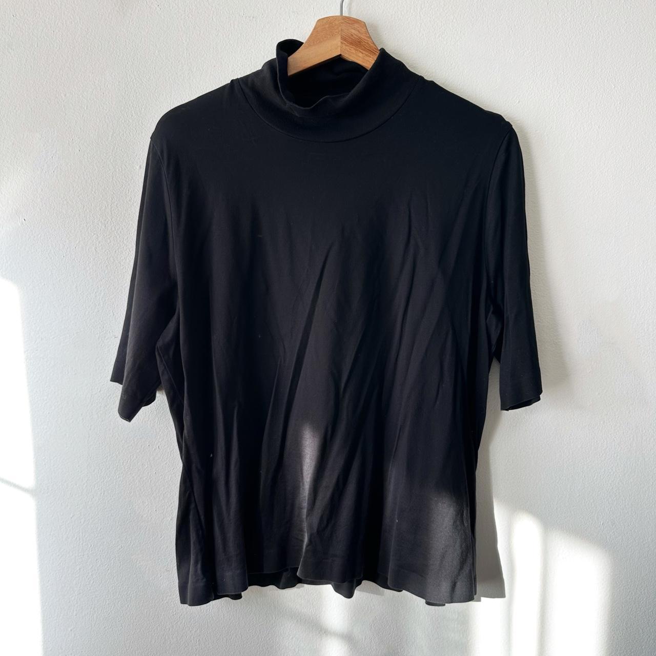 Cos half sleeve mock neck top Size L Cotton Great... - Depop